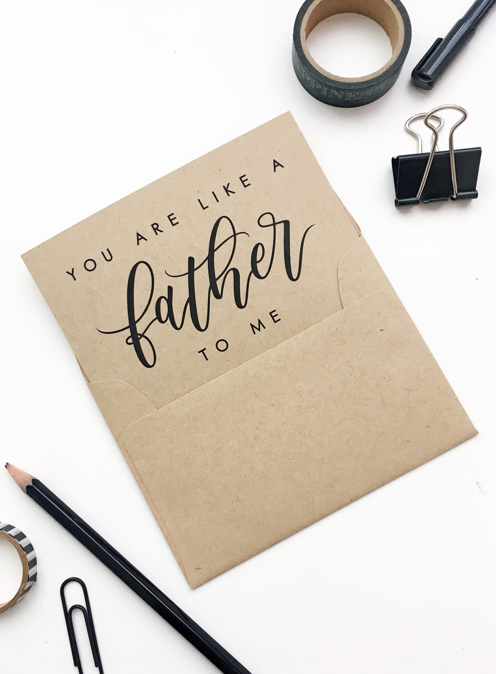 Like A Father To Me Card - Tri-Fold – Atiliay