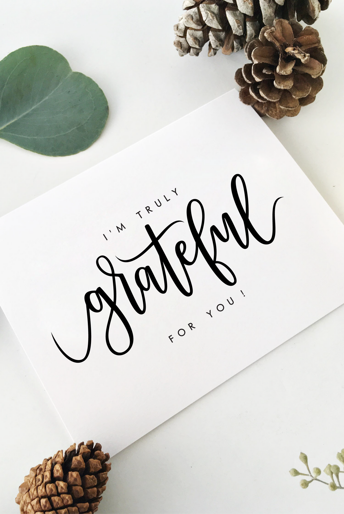 I'm Truly Grateful For You Card – Atiliay